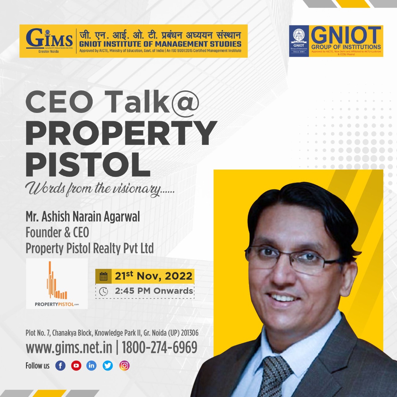 CEO Talk | GNIOT Campus, Greater Noida