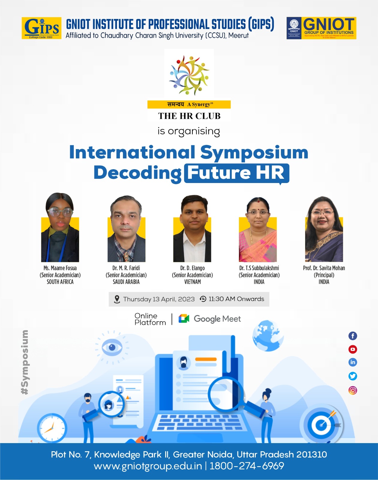 International Symposium on Decoding Future HR | GNIOT Campus, Greater Noida International Symposium on Decoding Future HR | GNIOT Campus, Greater Noida