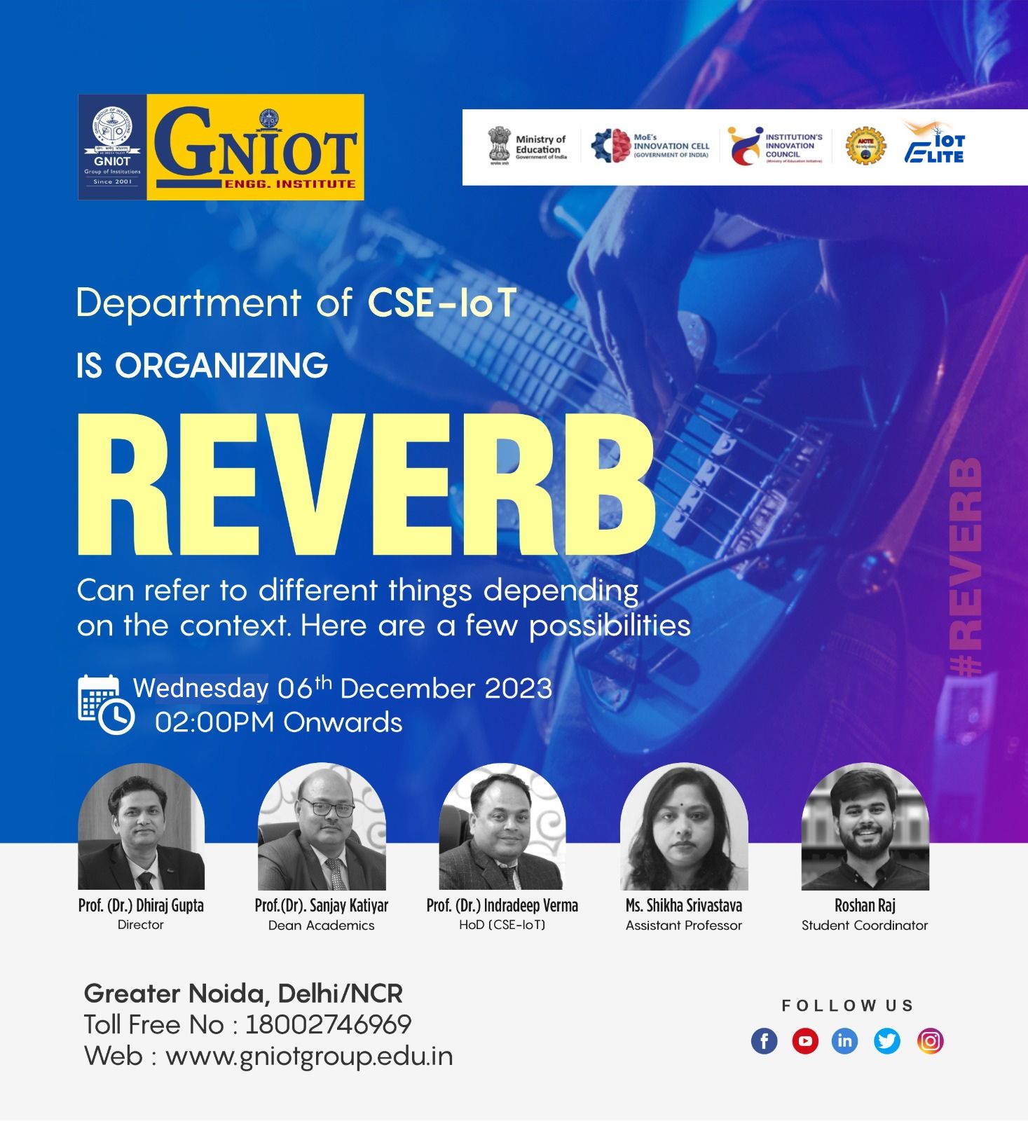 Cultural Event REVERB | GNIOT Campus, Greater Noida