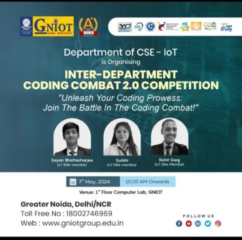 Inter Departmental coding competition | GNIOT Campus, Greater Noida