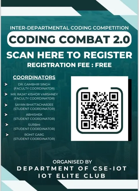 Inter Departmental coding competition | GNIOT Campus, Greater Noida